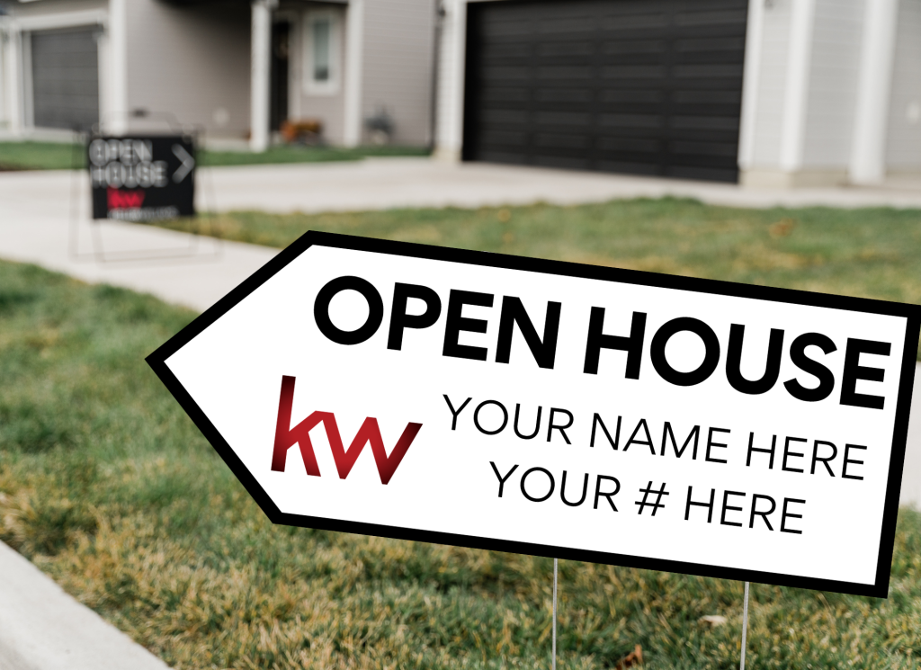 Custom Open House Directionals | KW Logan Concierge